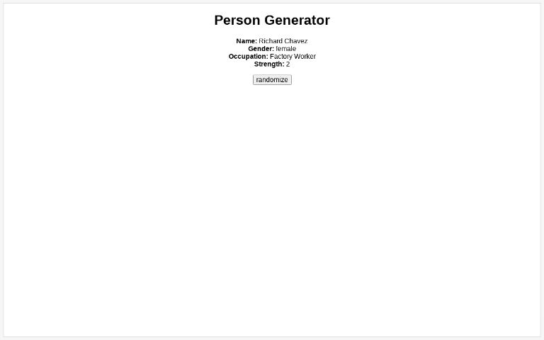 Person Generator