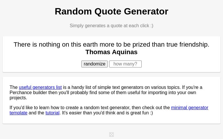 Random Quote Generator