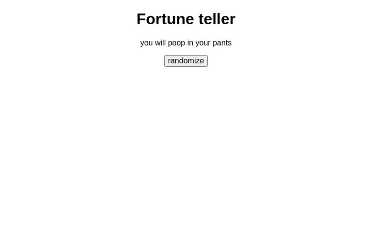 Fortune teller ― Perchance Generator