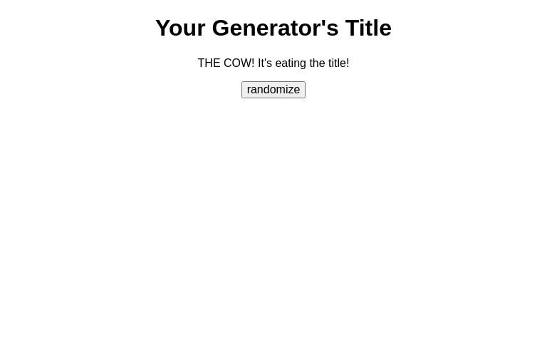 Minimal ― Perchance Generator