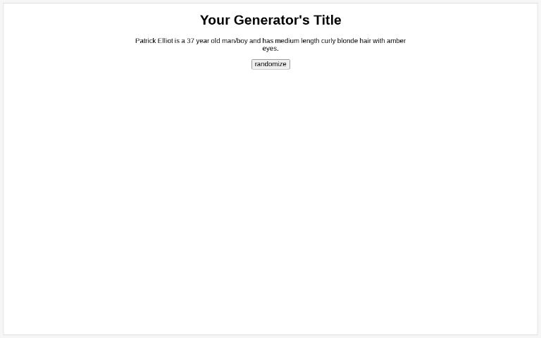 95toaljc5v ― Perchance Generator