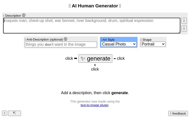 AI Human Generator (free, no sign-up, no limits)