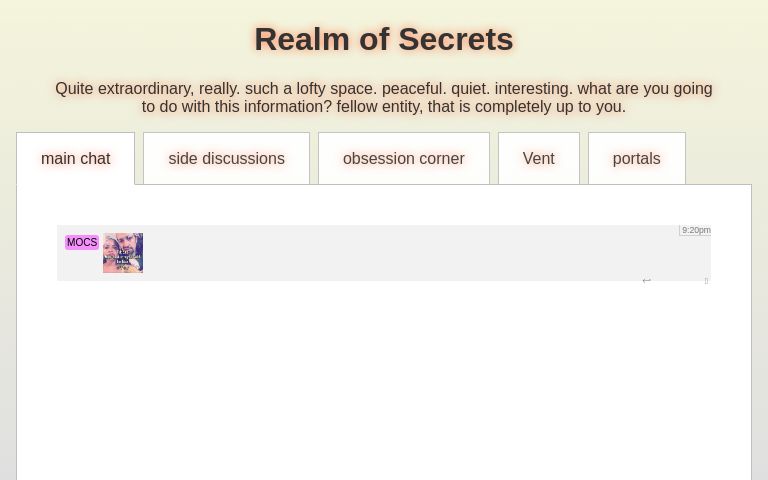 Realm of Secrets ― Perchance Generator
