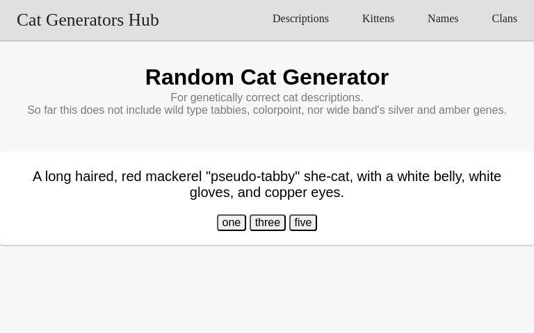 Random Cat Generator