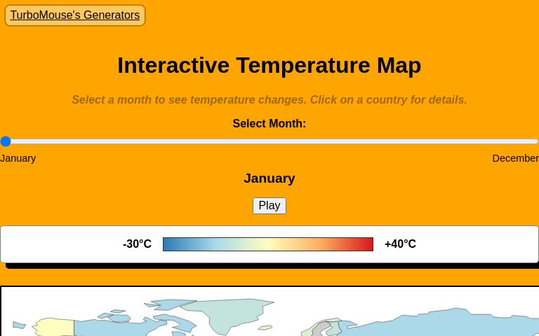Interactive Country Map ― Perchance Generator