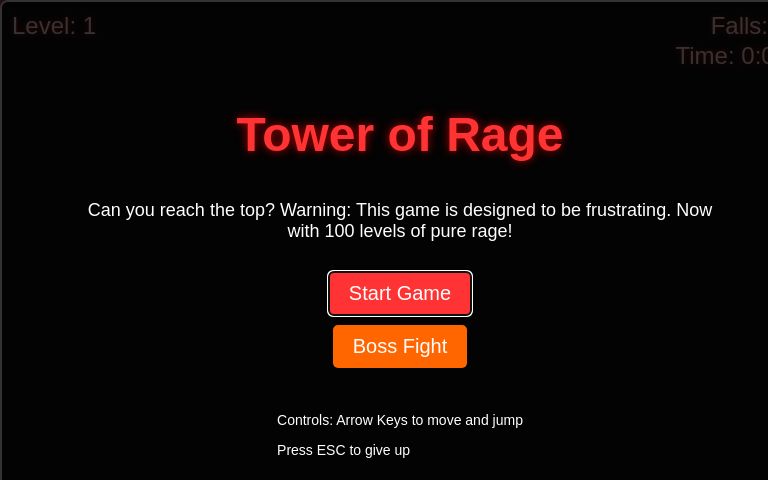 Tower of Rage ― Perchance Generator
