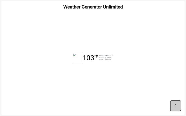 Weather Generator Unlimited