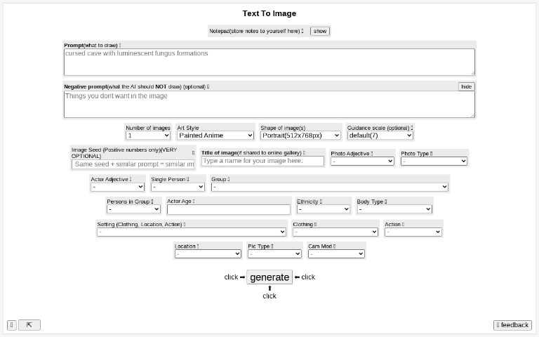 Stable Diffusion AI ― Perchance Generator