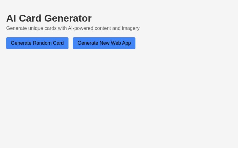 AI Card Generator