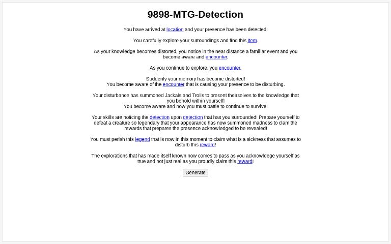 9898-MTG-Detection ― Perchance Generator