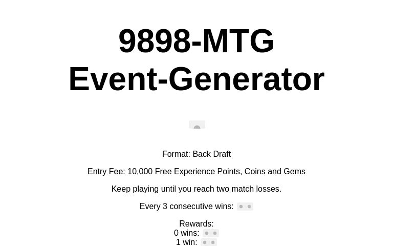 9898-MTGEvent-Generator