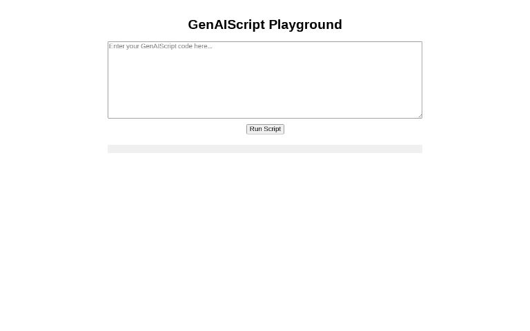 GenAIScript Playground ― Perchance Generator
