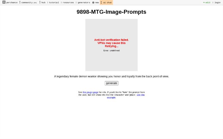 9898-MTG-Image-Prompts ― Perchance Generator