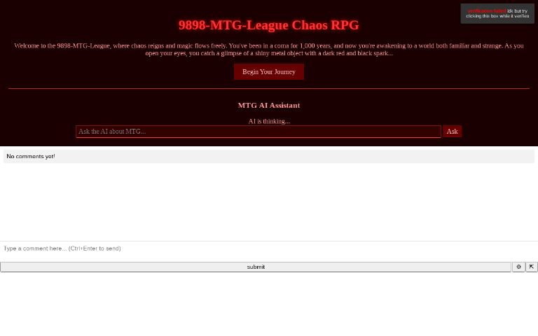 9898-MTG-League Chaos RPG ― Perchance Generator