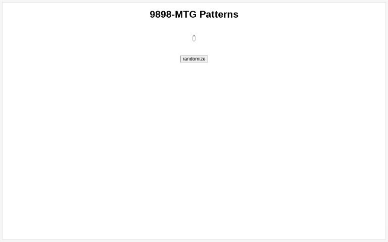 9898-MTG Patterns ― Perchance Generator