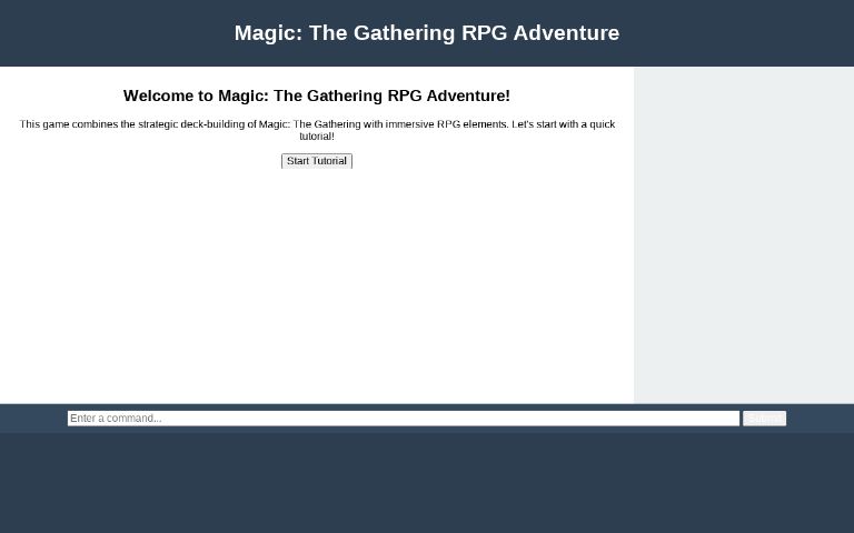 Magic: The Gathering RPG Adventure ― Perchance Generator