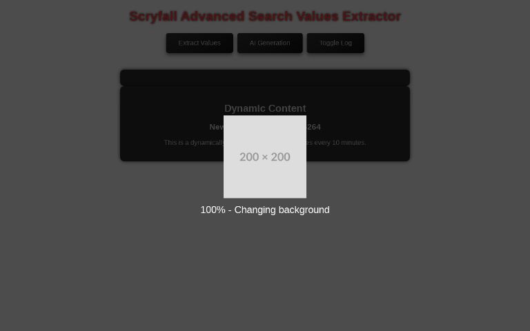 Scryfall Advanced Search Values Extractor ― Perchance Generator