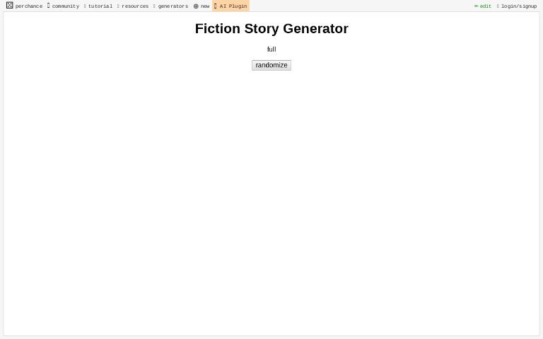 Fiction Story Generator