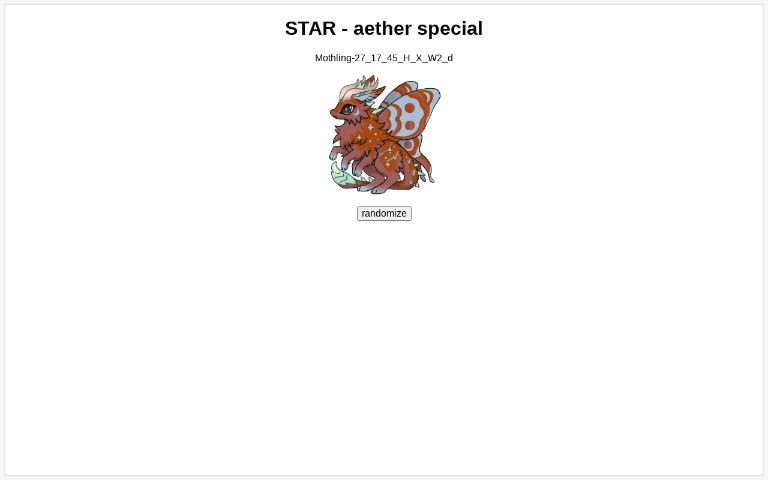 STAR - aether special ― Perchance Generator