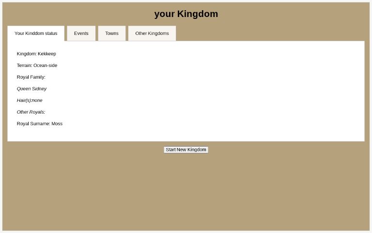your Kingdom ― Perchance Generator