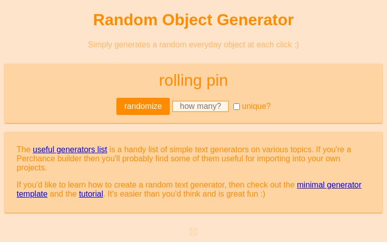 Random Object Generator