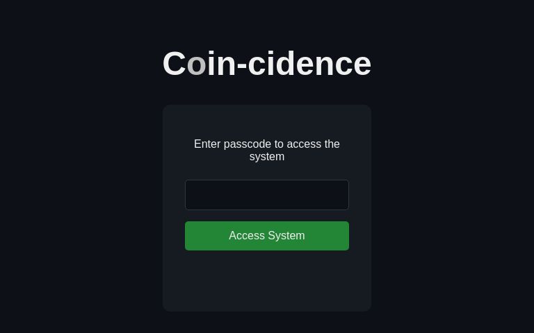 Coin-cidence ― Perchance Generator