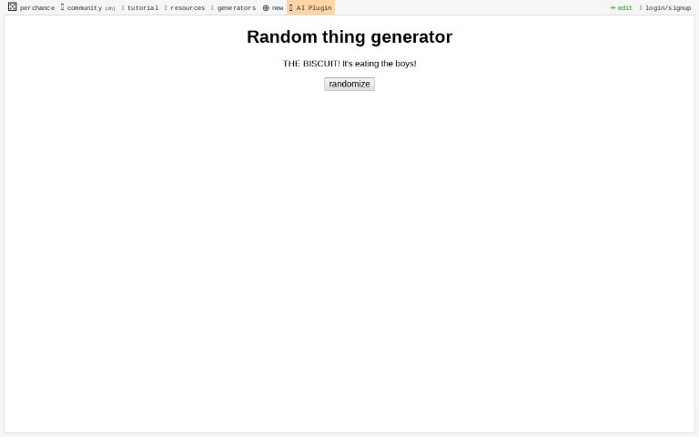 Random thing generator