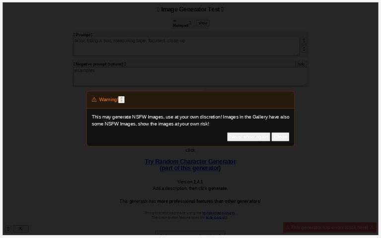 (🌟 Image Generator Test 🌟)