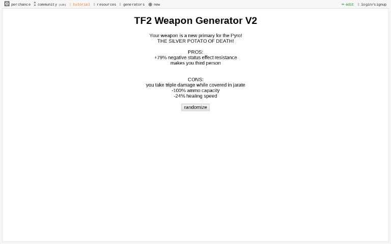 TF2 Weapon Generator V2