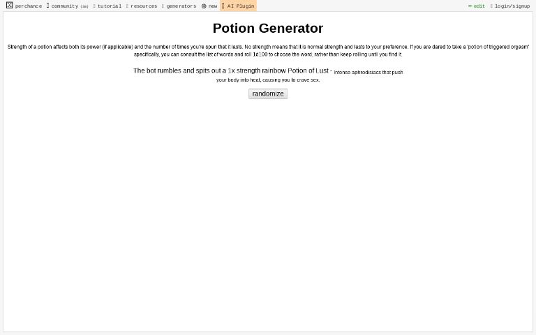 Potion Generator
