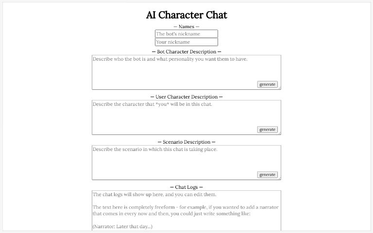 AI Character Chat