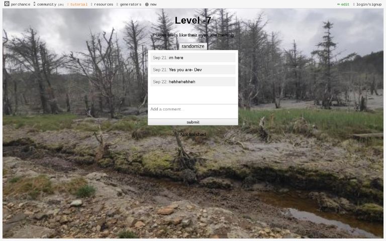 Level -7 ― Perchance Generator