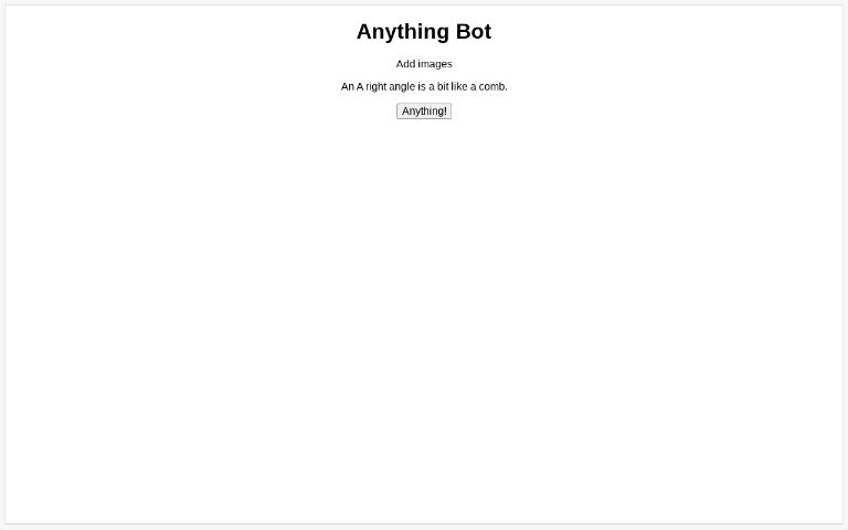 Anything Bot ― Perchance Generator