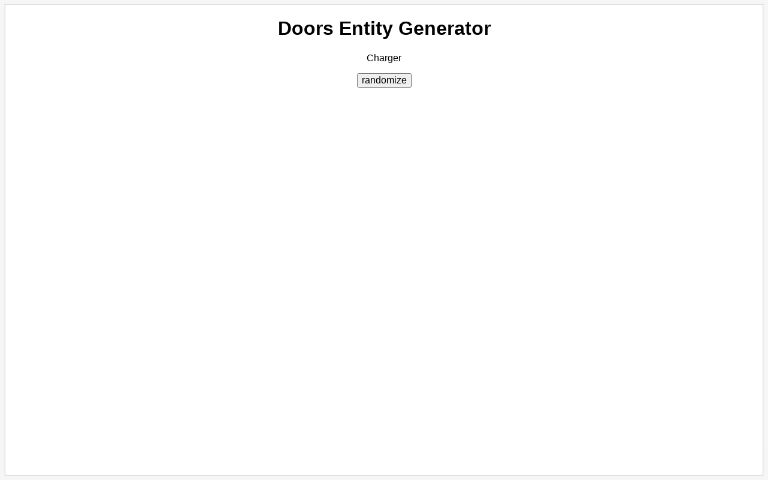 Doors Entity Generator
