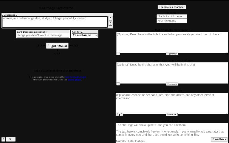 AI Chat & Roleplay (online, free, no sign-up, unlimited)