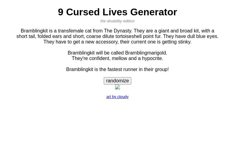 9 Cursed Lives Generator