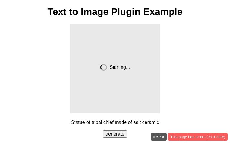 Text to Image Plugin Example