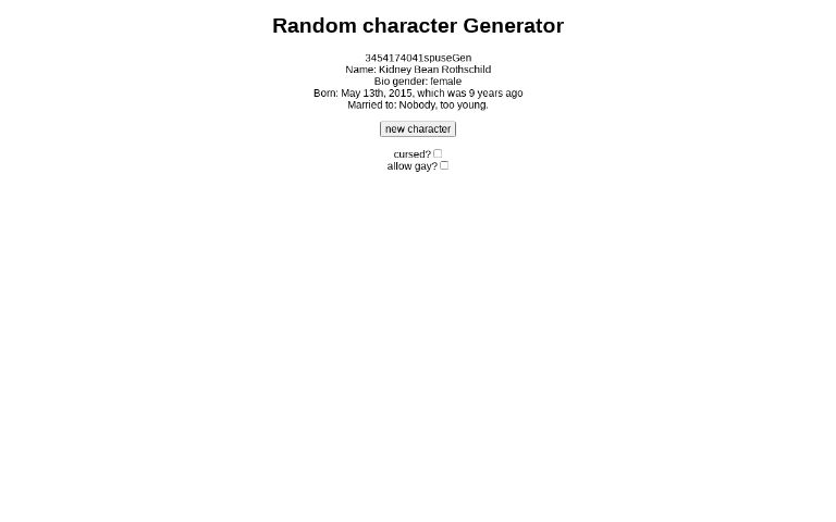 Random character Generator