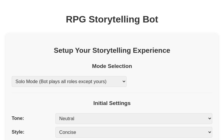 Fantasy RPG Adventure ― Perchance Generator