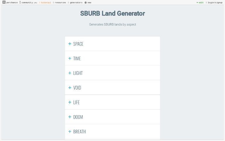 SBURB Land Generator