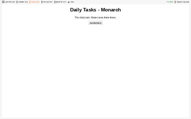 Daily Tasks - Monarch ― Perchance Generator