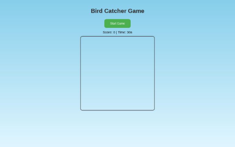 Bird Catcher Game ― Perchance Generator