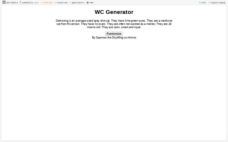 WC Generator