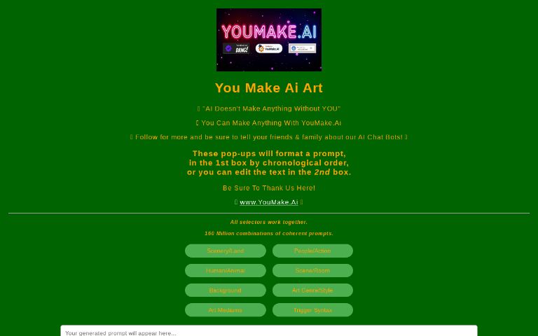 You Make Ai Art ― Perchance Generator