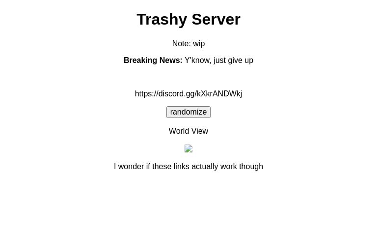 Trashy Server ― Perchance Generator