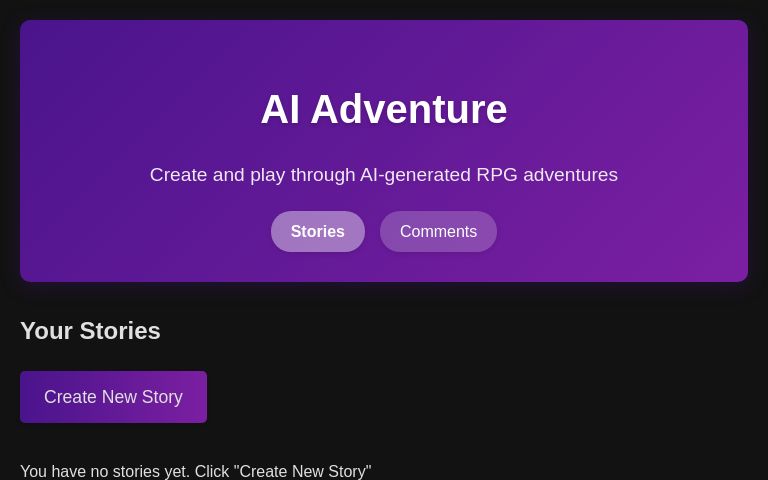 AI Adventure ― Perchance Generator