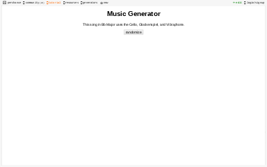Music Generator