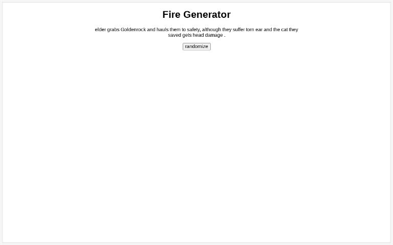 Fire Generator