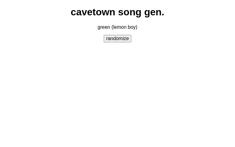cavetown song gen.