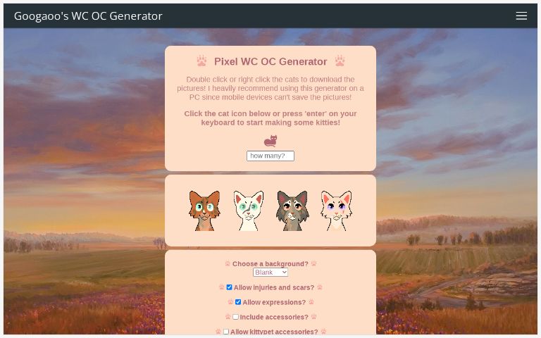 Pixel Wc Oc Generator